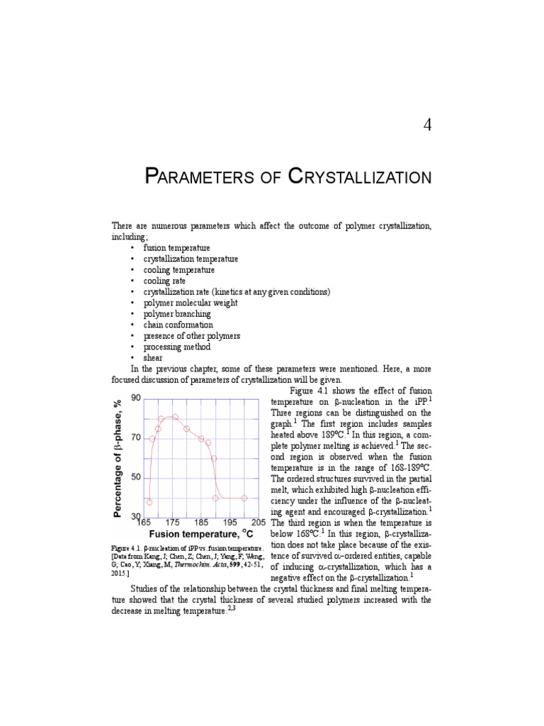 4 - PARAMETERS OF CRYSTALLIZATION - 2021 - Handbook of Nucleating Agents | PDF | Crystallization ...