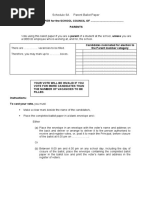 Sample Church Election Ballot | PDF