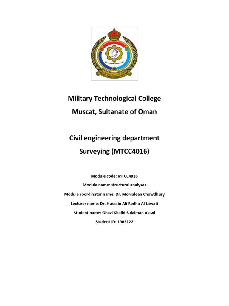 Military Technological College Muscat, Sultanate of Oman | PDF ...