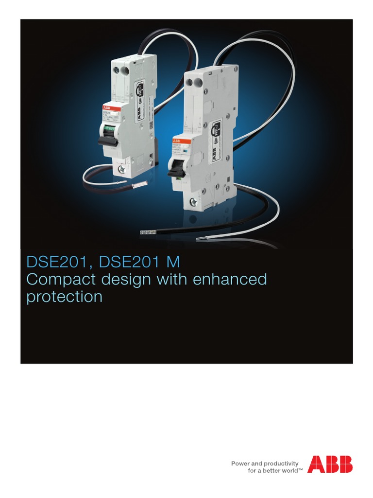 Dse201-Dse201m Black Rcbo | PDF | Alternating Current | Electrical ...