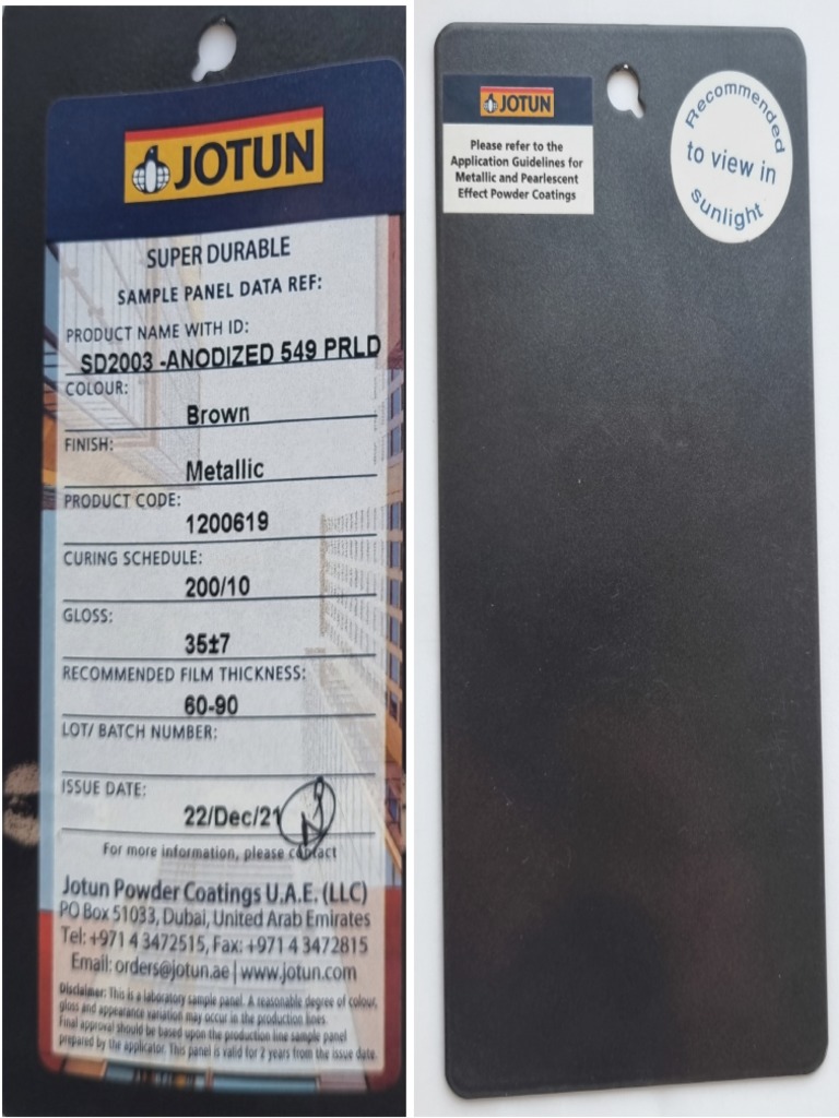 Jotun SD2003 Metallic Brown | PDF