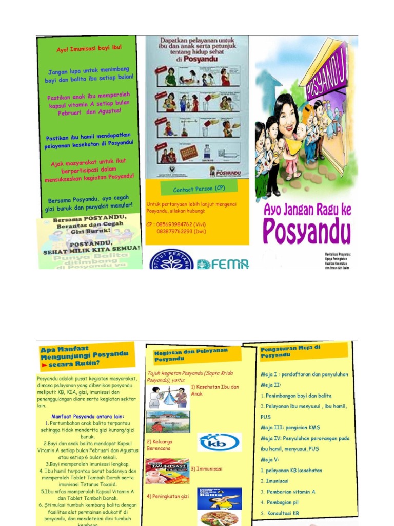 Leaflet Posyandu | PDF