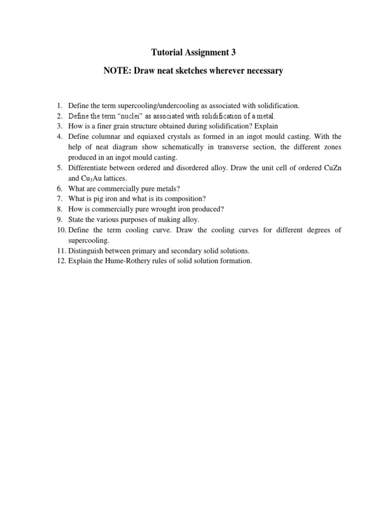 Tutorial Assignment 3 | PDF