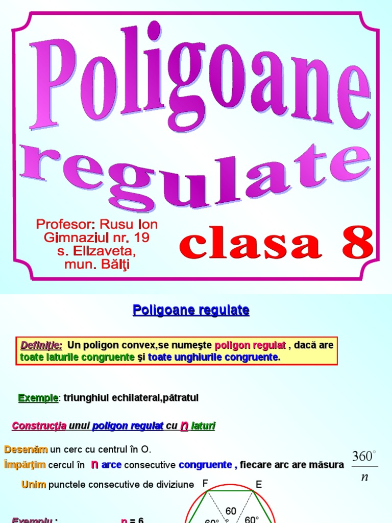 7 Poligoane Regulate | PDF