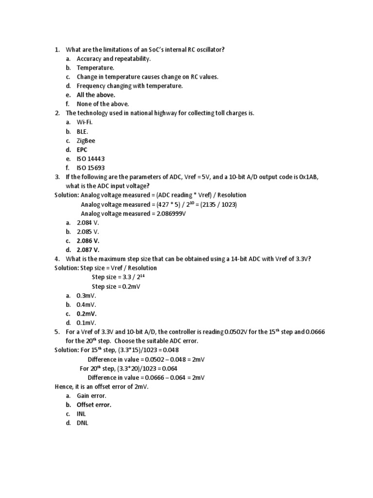 Week 1 Answers | PDF