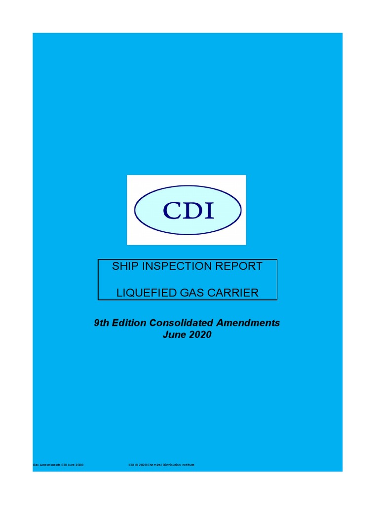 CDI 9th Edition SIR Consolidated Gas - Amendments June 2020 | PDF ...