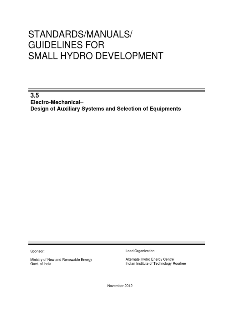 3.5 Design of Auxiliary Systems and Selection of Equipments | PDF ...