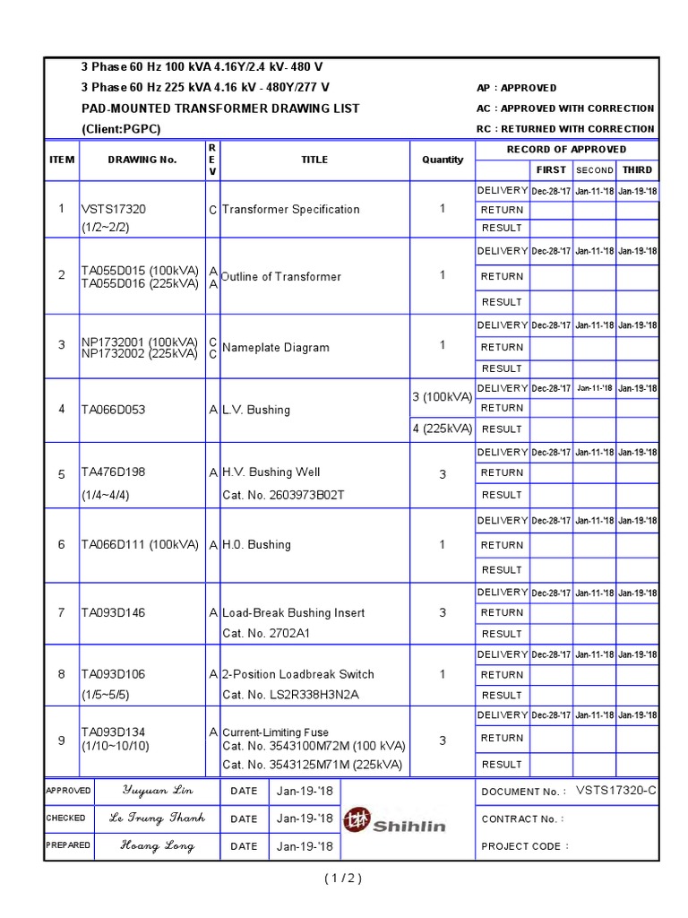 Pad Mount Transformer | PDF | Transformer | Switch