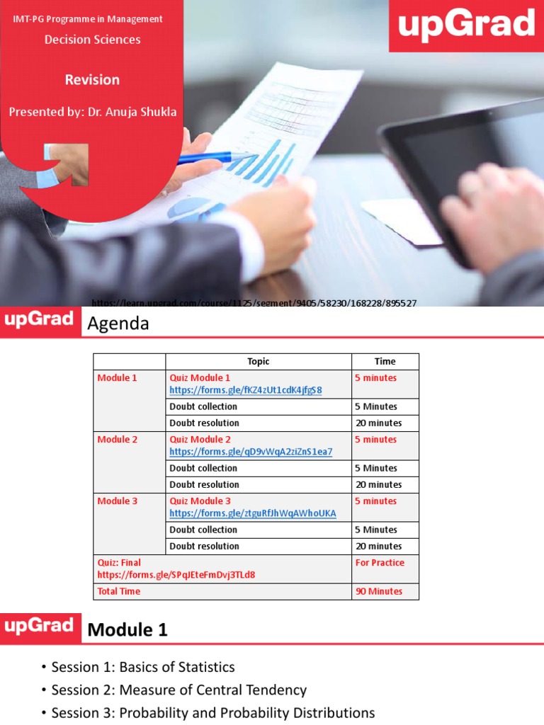 Revision Module 1,2,3 | PDF | Statistical Hypothesis Testing | P Value