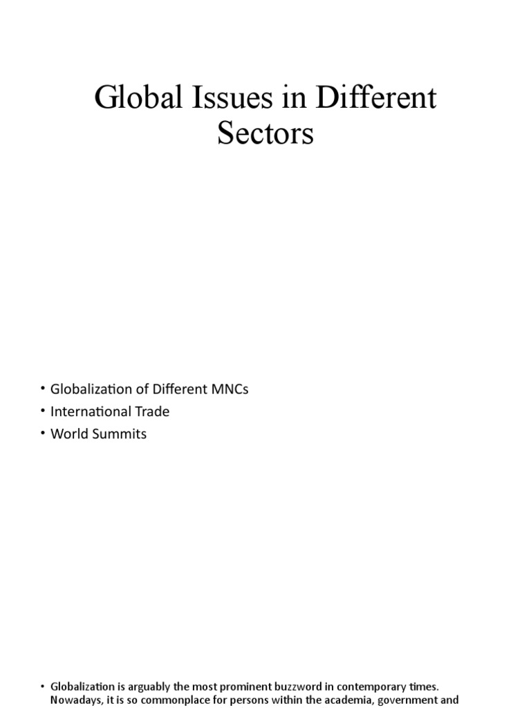 Globalization: Ethics, Issues, and Impact | PDF | Globalization ...