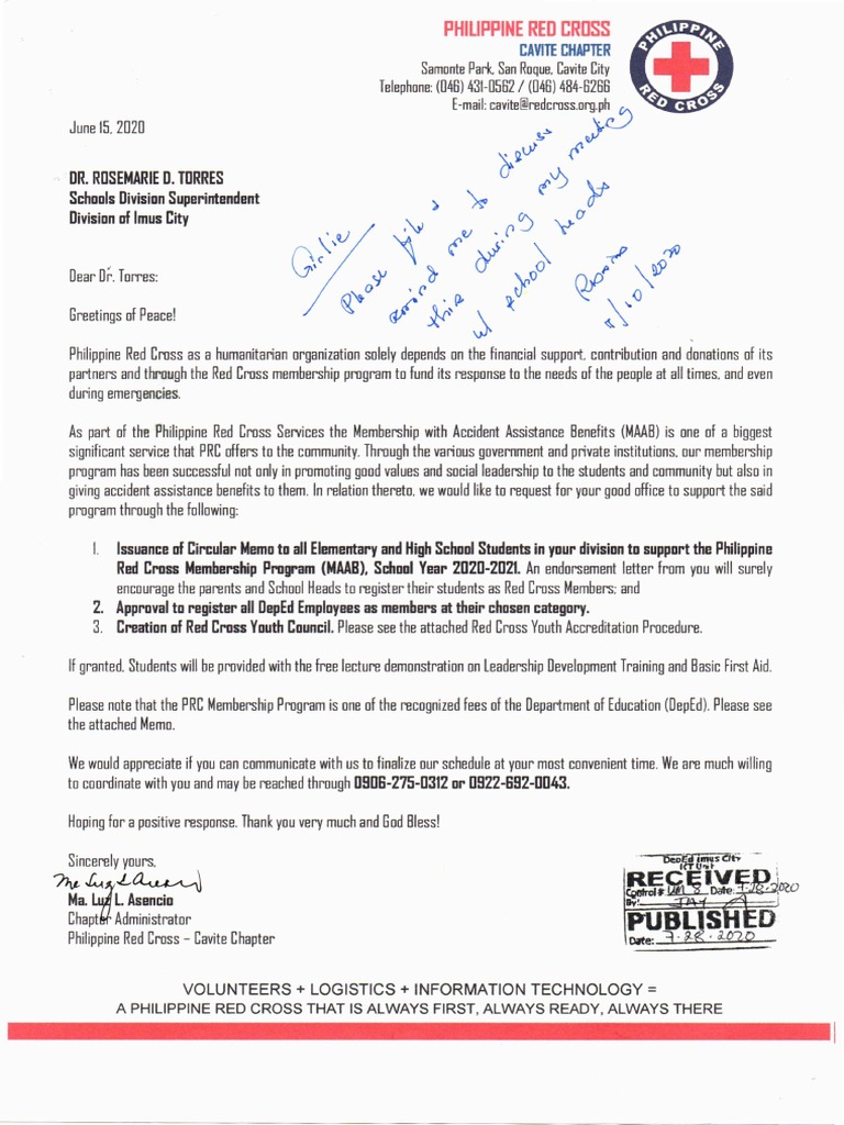 REd Cross MAAB Form | PDF