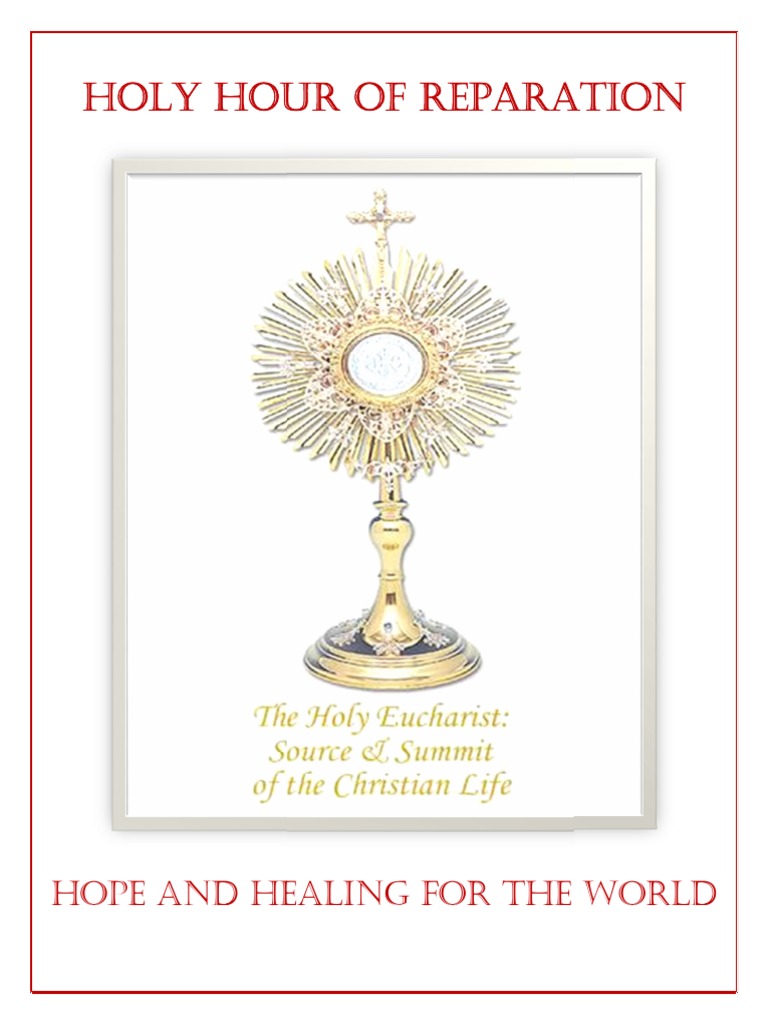 Holy Hour of Reparation Prayer Booklet PDF | PDF | God The Father ...