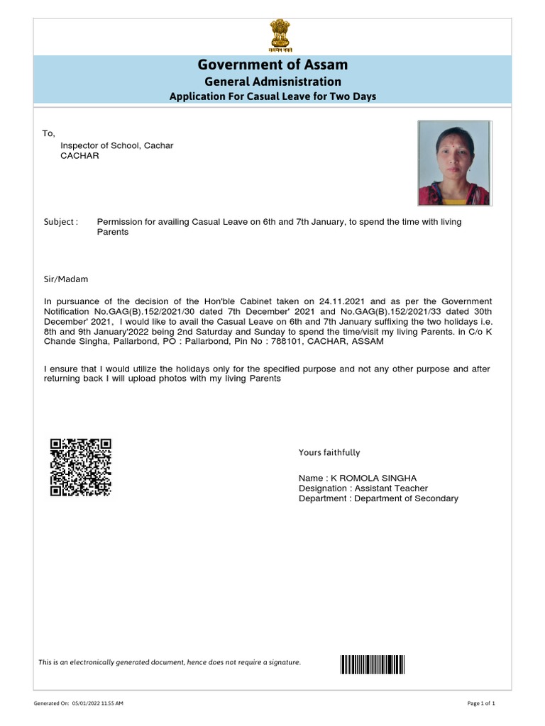 Government of Assam: General Admisnistration | PDF