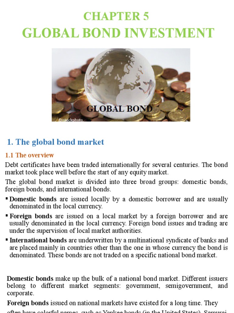 Chapter 5 Global Bond Investment | PDF | Bonds (Finance) | Yield (Finance)