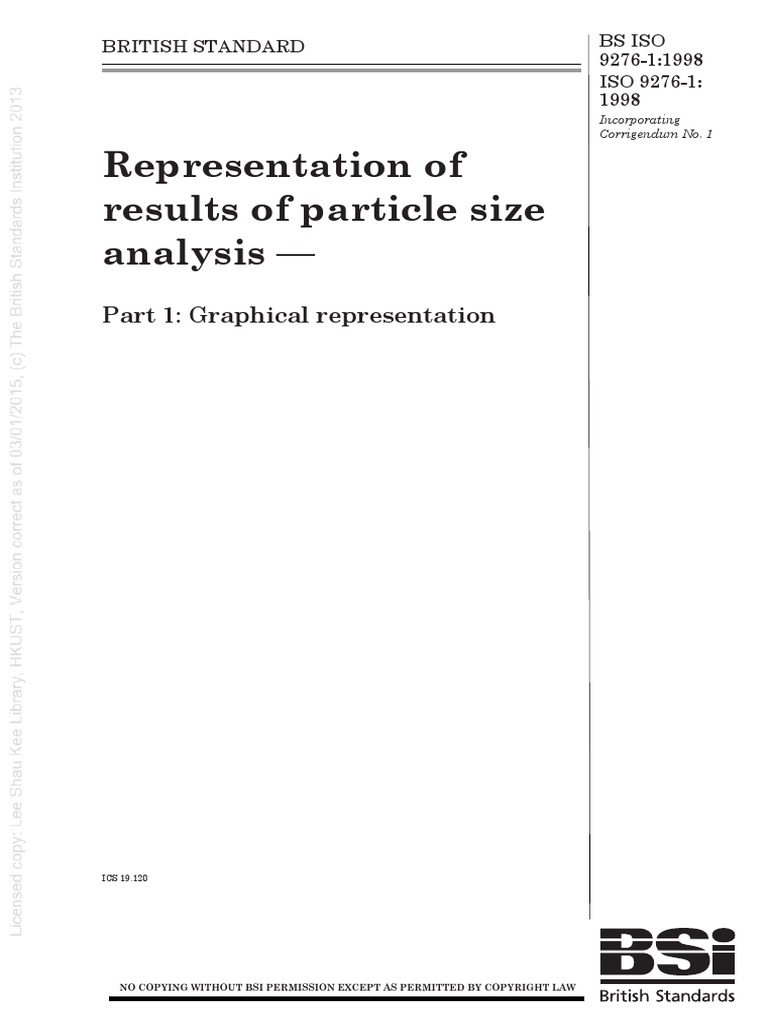 Iso 9276 1995 | PDF | International Organization For Standardization ...
