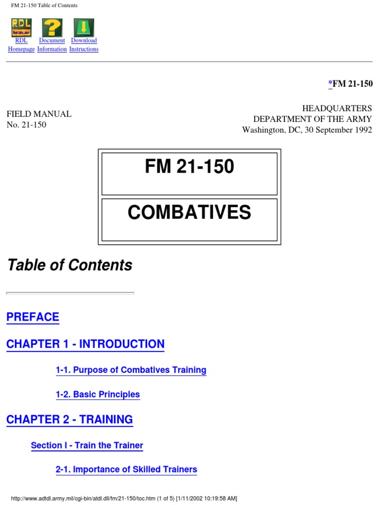 US Army Combat Manual Vital Points | PDF
