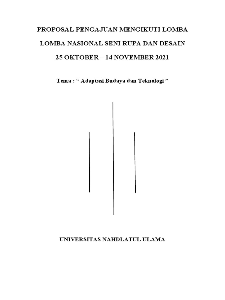 Proposal Lomba Nasional Unu | PDF