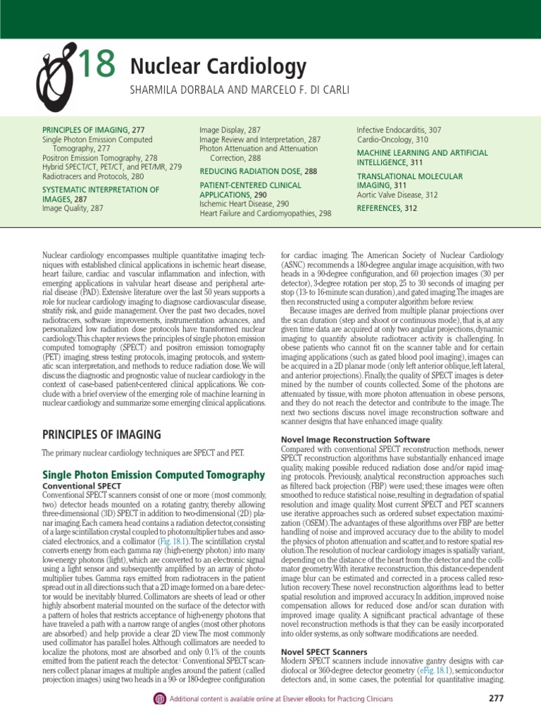 Braunwald's Heart Disease 12th - Nuclear Cardiology | PDF | Positron ...