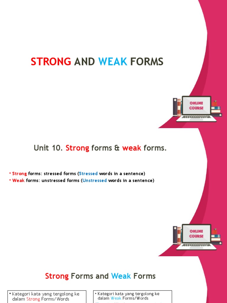 Understanding Strong and Weak Forms: A Guide to Pronouncing Grammatical Words in English | PDF ...
