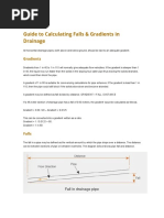 Basic Guide To Calculating Falls and Gradients For Drainage | PDF ...
