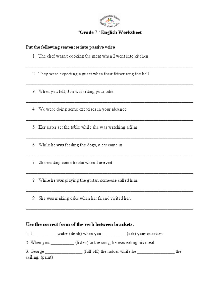 Grade 7 Work Sheet | PDF