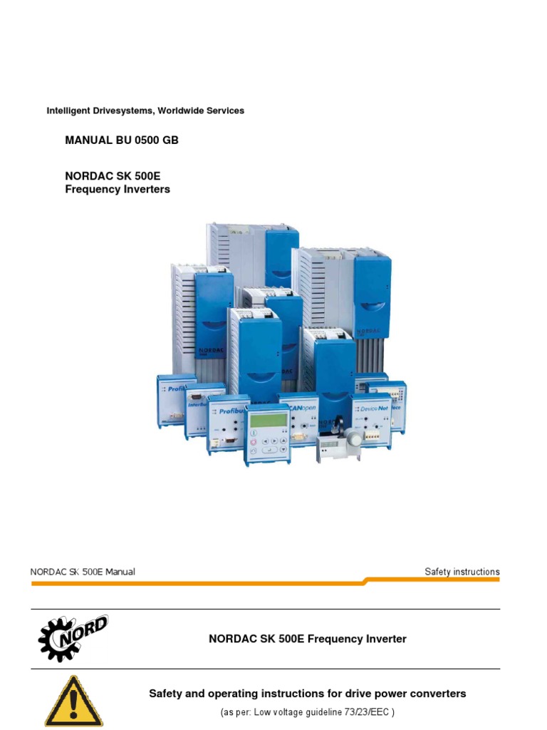 Manual Bu 0500 GB: Intelligent Drivesystems, Worldwide Services | PDF ...