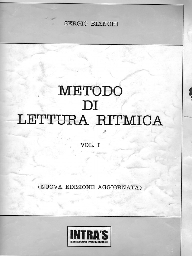 Bianchi Metodo Di Lettura Ritmica Vol - 1 | PDF