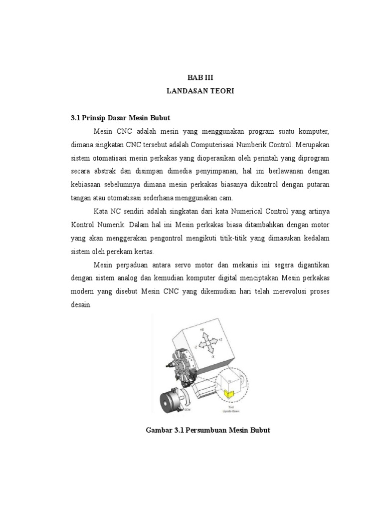 BAB III CNC Lathe | PDF