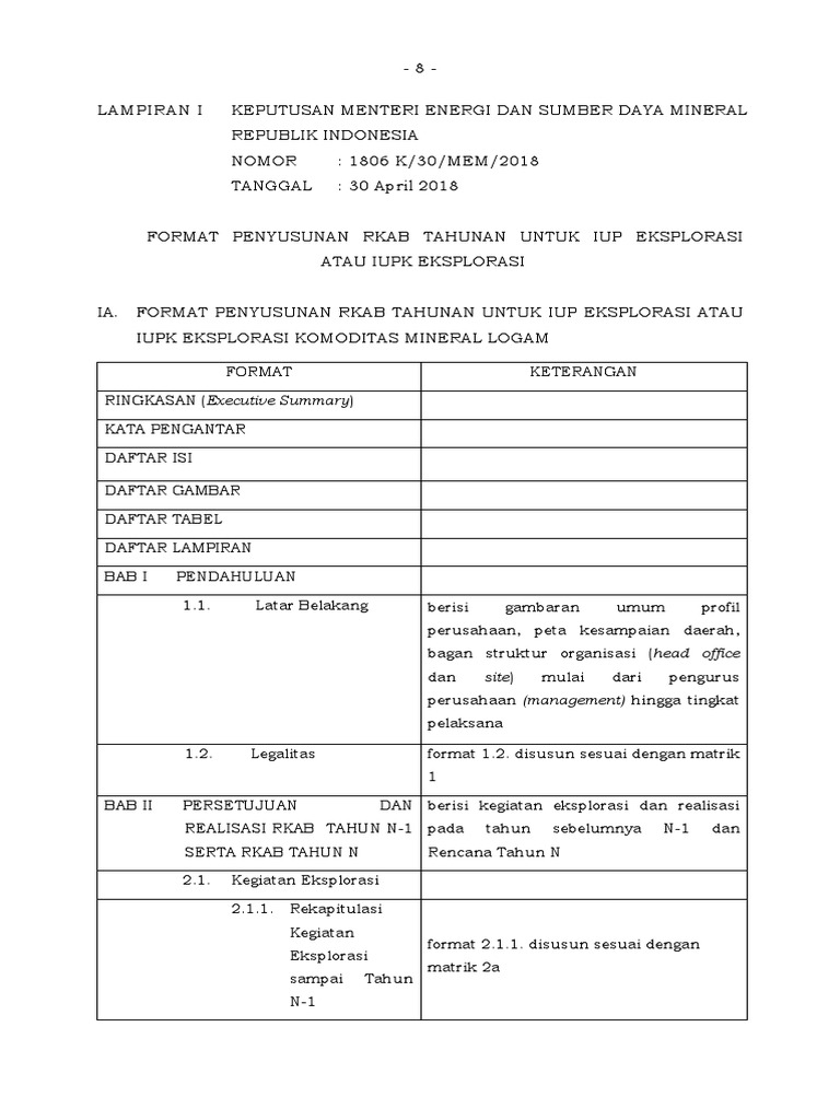 RKAB-Eksplorasi Logam Format | PDF | Sains & Matematika