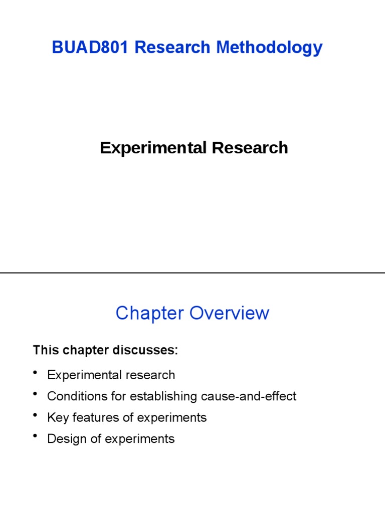 Experimental Design | PDF | Experiment | Dependent And Independent ...