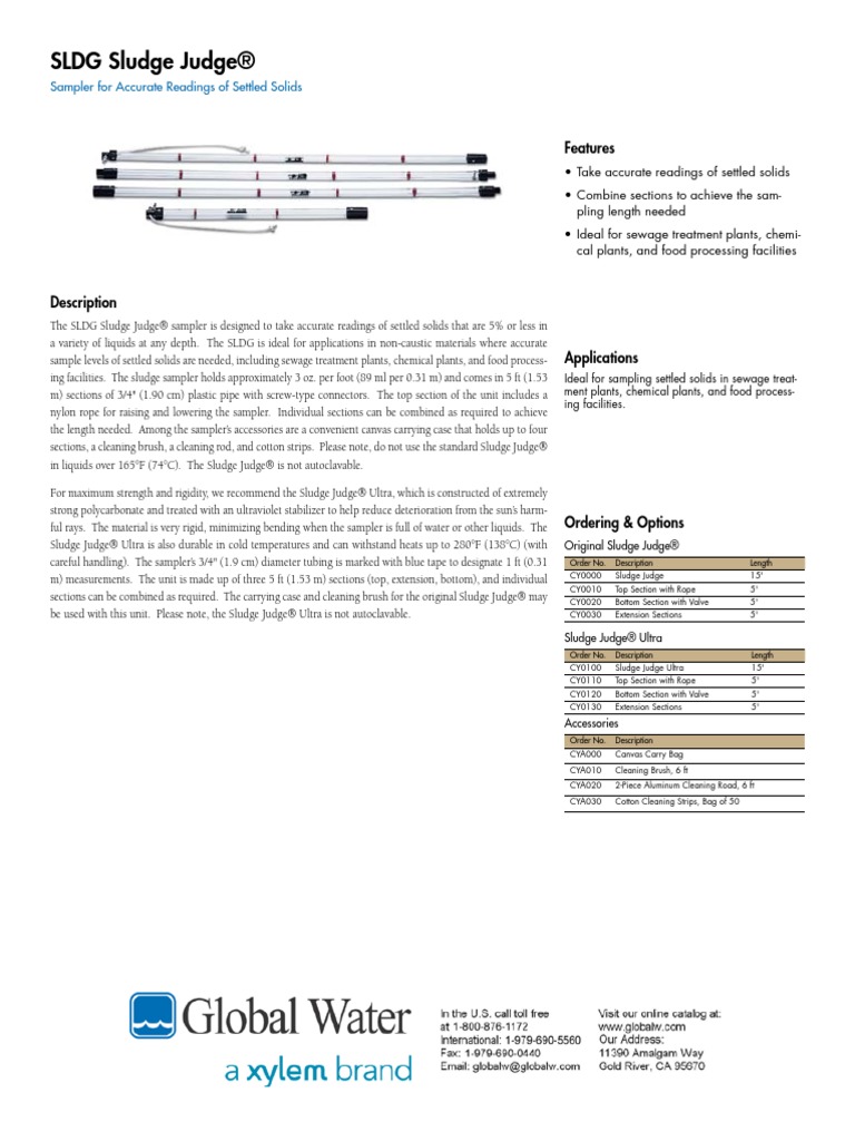 Sludge Judge-Xylem - Sludgeb | PDF | Solid | Chemical Engineering