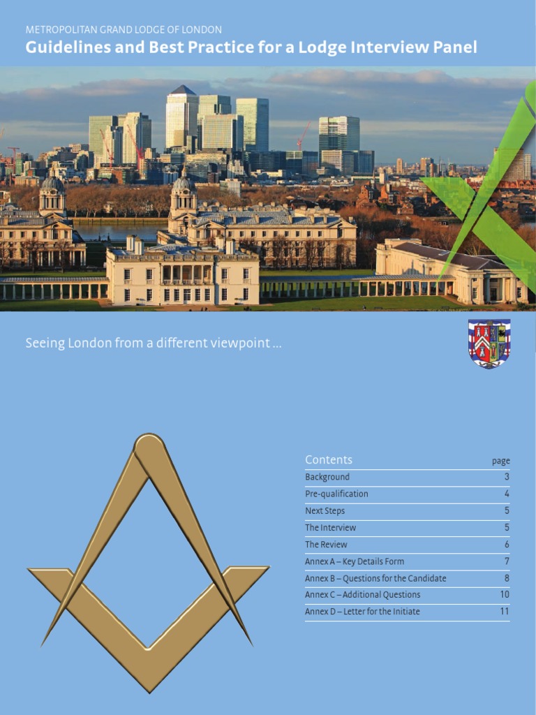 Masonic Interview Guide | PDF | Freemasonry | Masonic Lodge