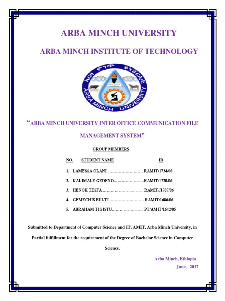 Inter Office Communication File Managment System | Download Free PDF ...