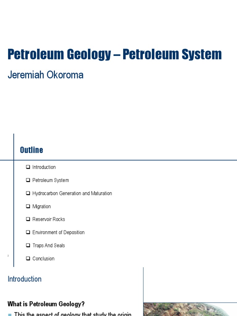 Petroleum Geology - Petroleum System: Jeremiah Okoroma | PDF ...