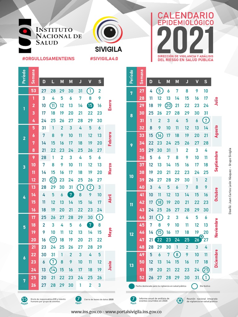 Calendario Epidemiologico 2021 | PDF | Pandemia