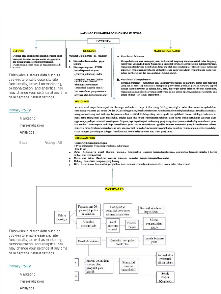 PDF LP Mindmap Dyspnea - Compress | PDF | Crime Prevention | Information Privacy