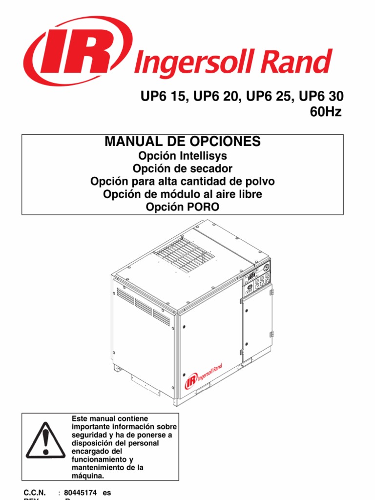 Manual Compresor Ingersoll Rand | PDF