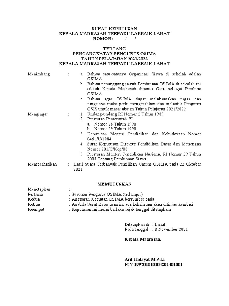 SK Dan Janji OSIMA-2tyt | PDF