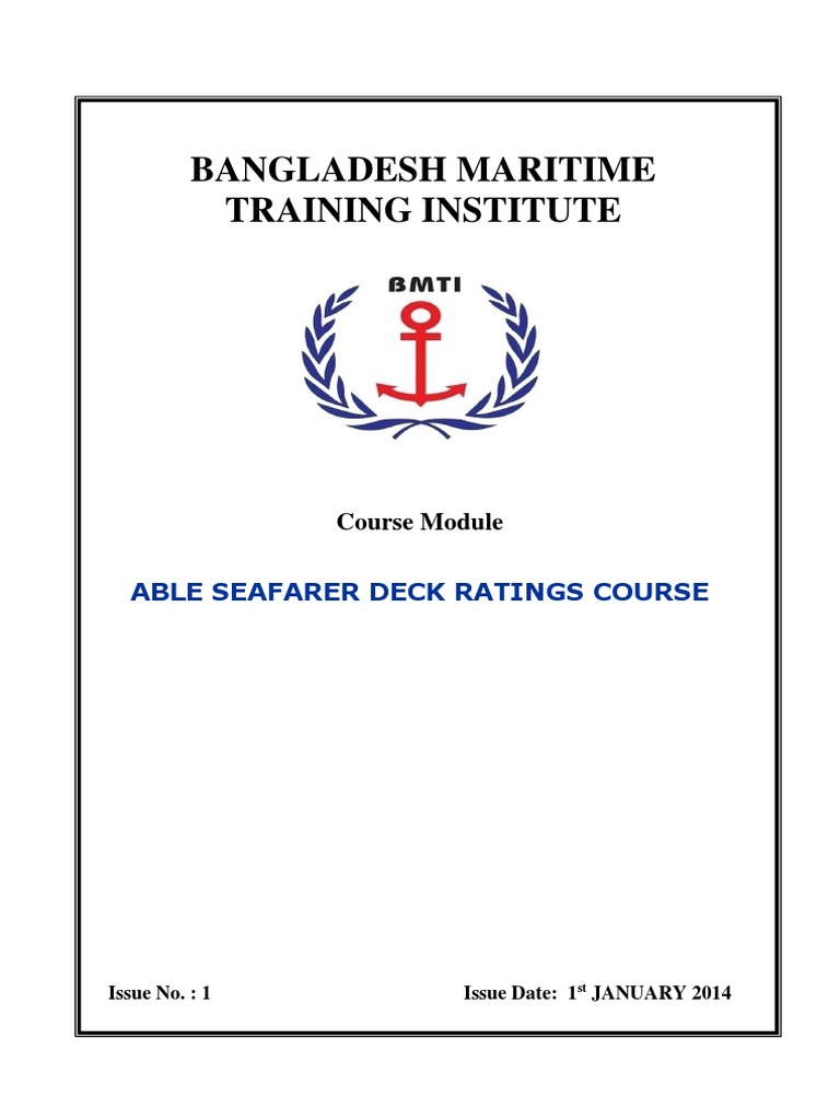 Able Seafarer Deck Course Module | PDF | Ships | Anchor