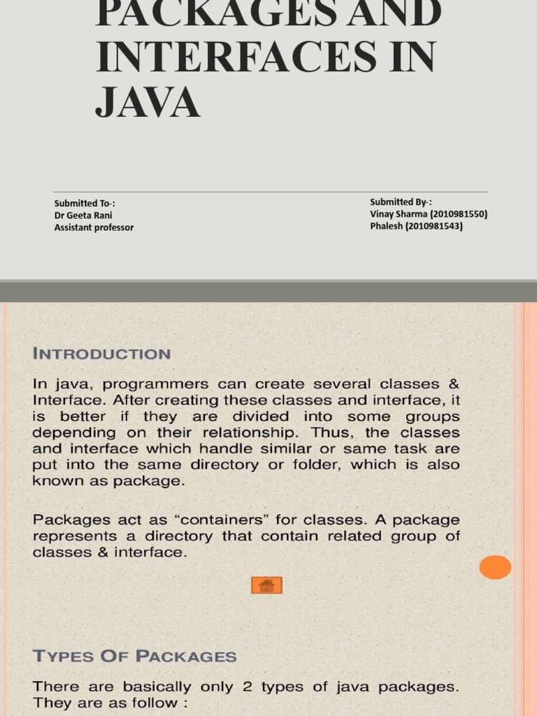 Packages and Interfaces | PDF | Class (Computer Programming) | Method ...