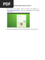 Tutorial Edit Biodata Di Satu Untan | PDF