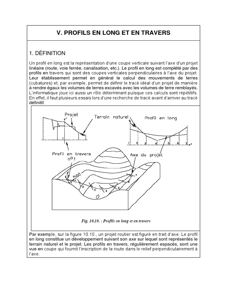 Profils en Long et en Travers de Routes | PDF | Profil (aérodynamique ...