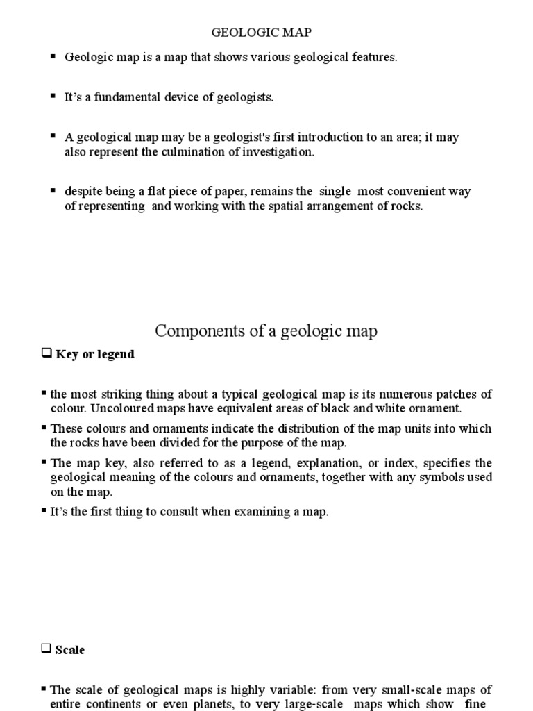 Gey 222 Structural Geology I | PDF | Geology | Map