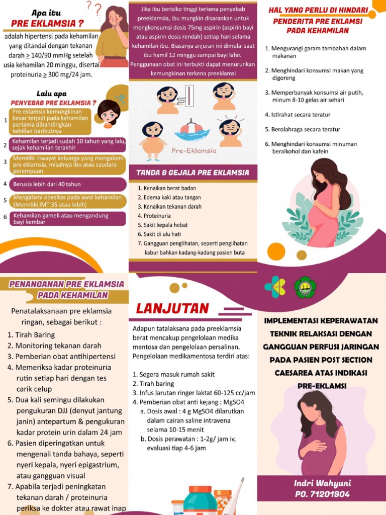 LEAFLET Pre Eklampsia | PDF