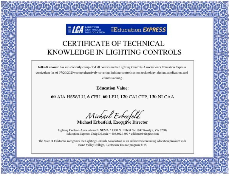 9 LCA Certification | PDF