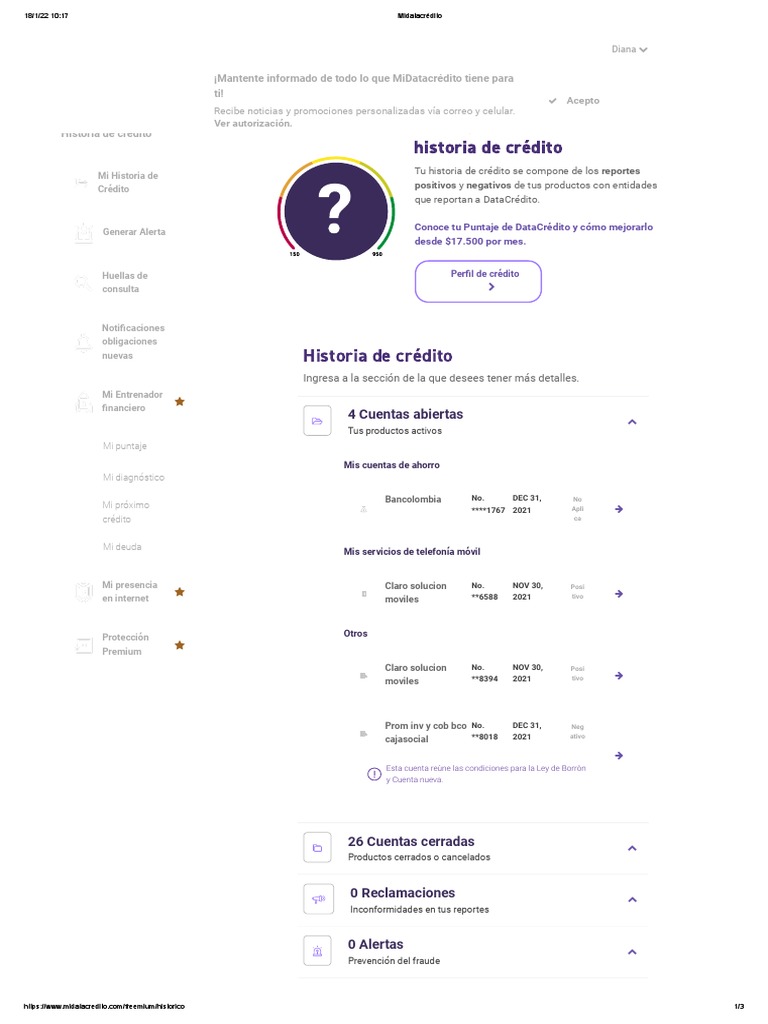 Midatacrédito Modeloreporte | PDF