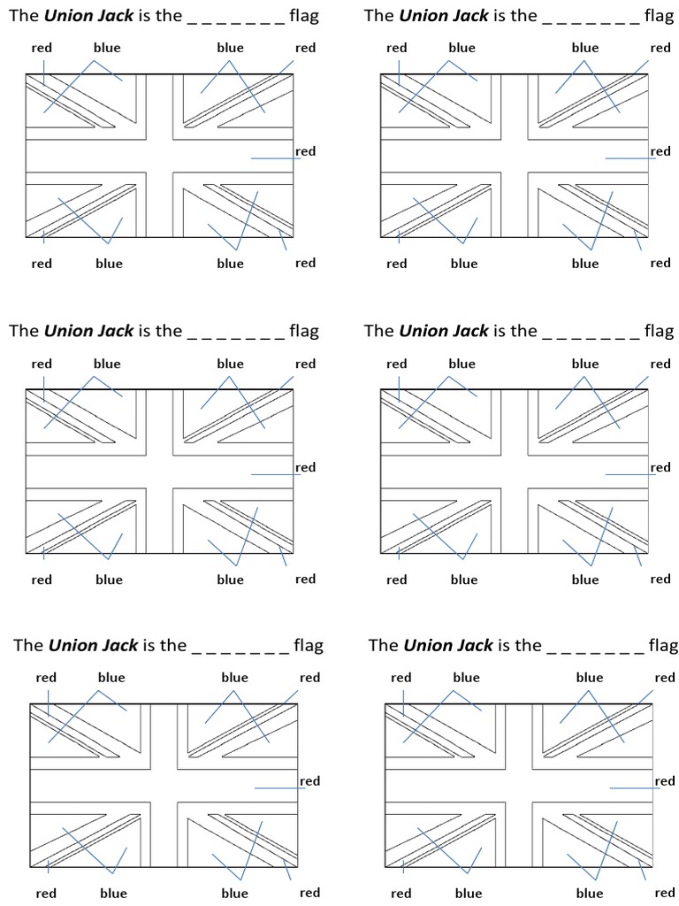 English Speaking Countries - Color The Flags - 6ème - Segpa | PDF