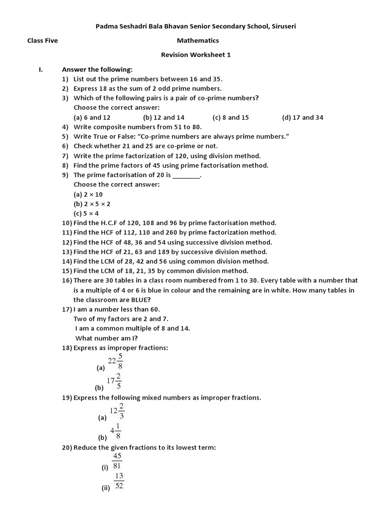 Math Worksheet | PDF | Mathematics | Mathematical Objects