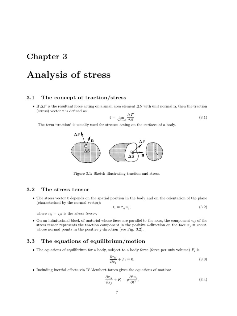 Analysis of Stress Tensors and Equations of Equilibrium in Solid ...
