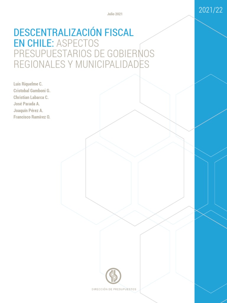 Descentralización Fiscal En Chile Aspectos Presupuestarios De